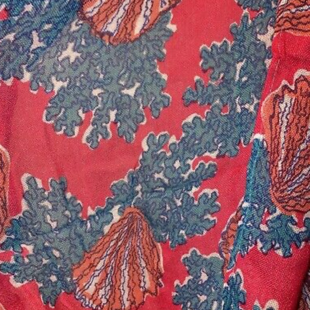 Lilly Pulitzer Pink And Blue Coral Reef Print Infinit… - Gem
